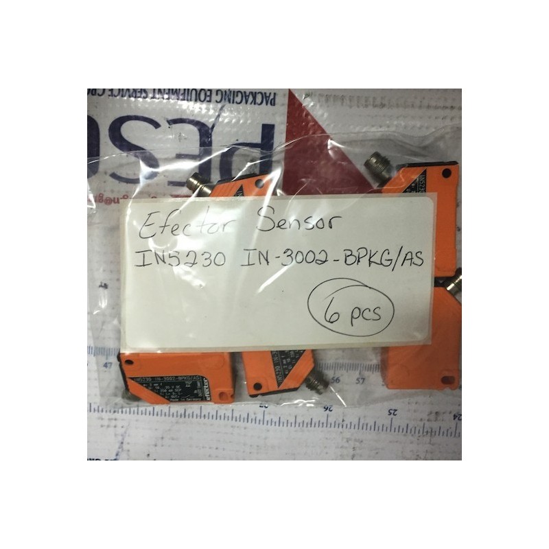 EFECTOR SENSOR IN5230 IN-3002-BPKG/AS - MotionSurplus